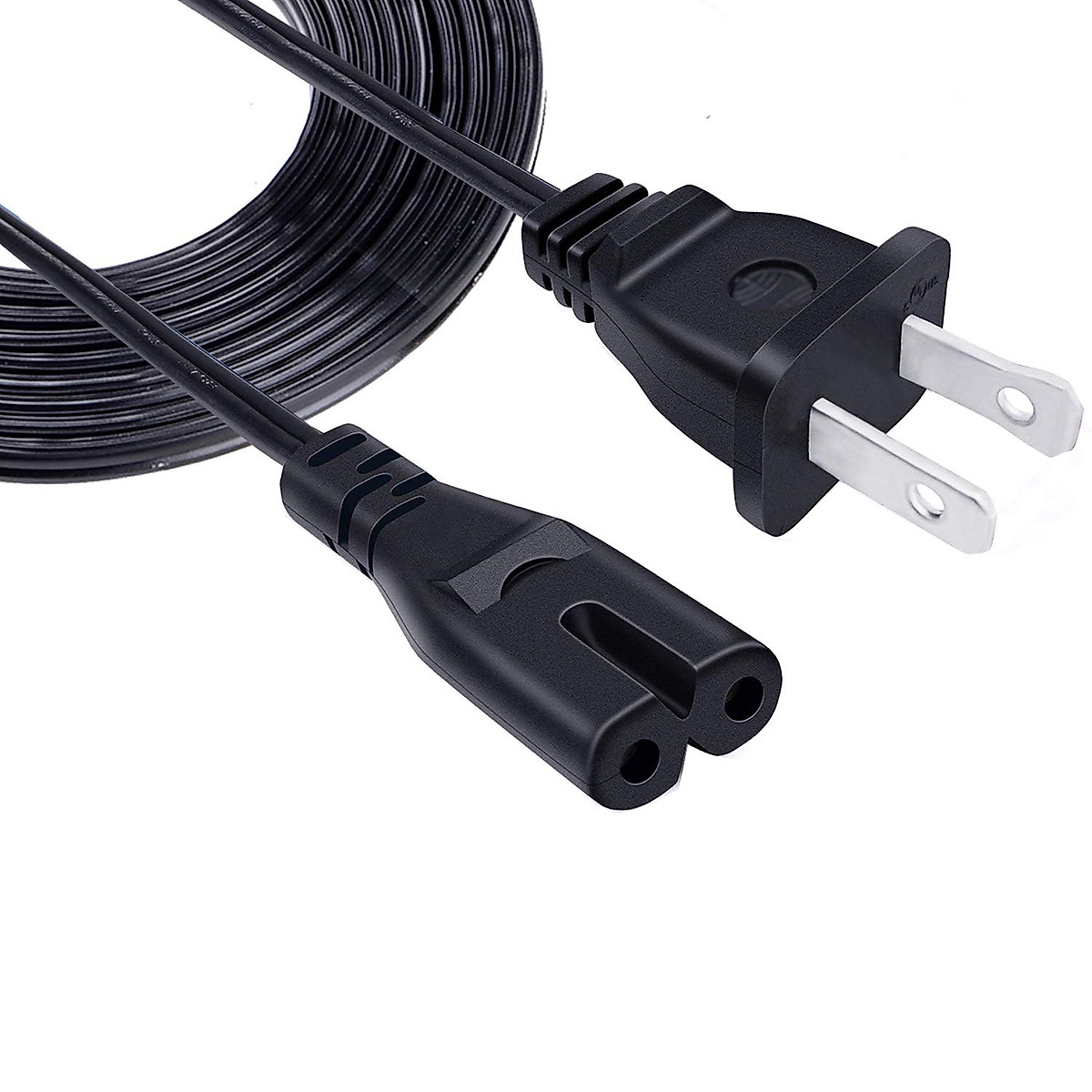 Power Cord for Xbox One 1 S 500G 1TB 8Ft 2 Prong Power Cord Replacement AC Cable