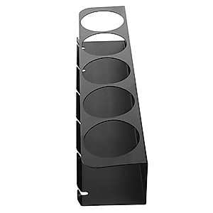 CHILDWEET 1 Set Drill Rack Tool Workshop Storage Shelf Wall-mounted Storage Mounted Storage Rack Garage Storage Shelf Workshop Organizer Multifunctional Storage Rack Black Metal