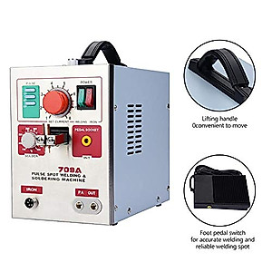 Lithium Battery Spot Welder, Battery Soldering Machine Adjustable Needle for Laptop Battery(US Plug 110V)