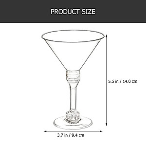 DOITOOL Plastic Martini Glasses Set of 20, Clear Coupe Cocktail Glasses, Exquisite Coupe Glasses for Cocktails for Home, Bar, Restaurants and Parties
