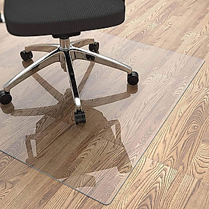 0.06in Thick Heavy Duty Clear Plastic Floor Protector Mat, Transparent Non-Slip Protector Mat for Office Chair, Hardwood Floor, Can Be Cut Chair mat for Hard Floors Carpet Protector (Color : Clear,