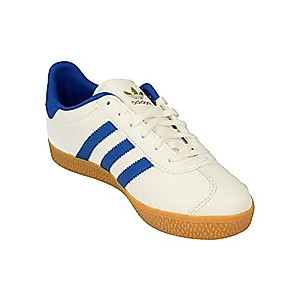 adidas Originals Gazelle Junior Trainers Sneakers (UK 3 US 3.5 EU 35 1/2, White Blue Gum HP5375)