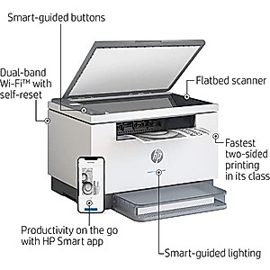 HP Laserjet MFP M234dw All-in-One Wireless Monochrome Laser Printer for Home Business Office - Print Scan Copy - 30 ppm, 600 x 600 dpi, 8.5" x 14" Legal, Auto Duplex Printing