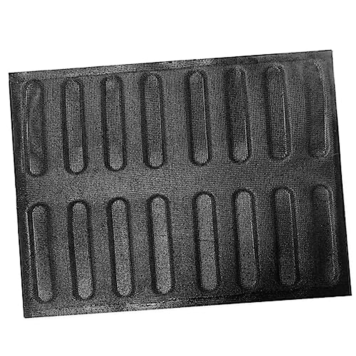 Housoutil Oven Roasting Pan Silicone Loaf Pan Oven Accessories Silicone Baking Liners Mats Rubber French Bread Forms Silicone Hot Dog Bun Mold Bakeware Bread Pan Daily Use Baking Pan Black