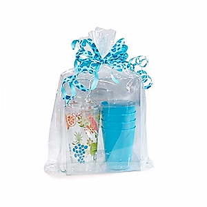 Cellophane Bags For Baskets Cellophane Gift Bags For Wine Bottles, Small Baskets, Mugs And Gifts Clear Cellophane Bags Basket Bags Cello Gift Bags Gusset Style Bag 12 in. X 4 in X 20 in. 10 Pack
