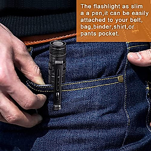 10 Pieces Mini Small LED Flashlight Handheld Pen Light Flashlight with Clip Led Pen Pocket Light Torch for Camping Outdoor Emergency Diary Lighting (3.5 Inches)