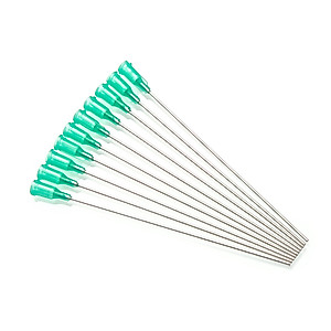 Dispense All - 10 Pack - Dispensing Needle 4" - Blunt Tip Luer Lock (18 Gauge, Green)