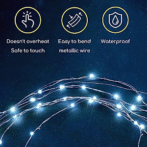 10 PACKS LED Bobo Balloons, Clear Light Up Balloons,Helium Glow Bubble Balloons with String Lights for Party Birthday Wedding Quinceanera Decorations (Cold White)