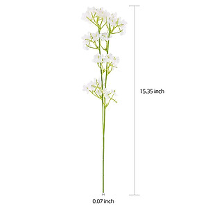 Bringsine Baby Breath Gypsophila Deco White Colour Artificial Flowers for Wedding 40 Pieces/lot