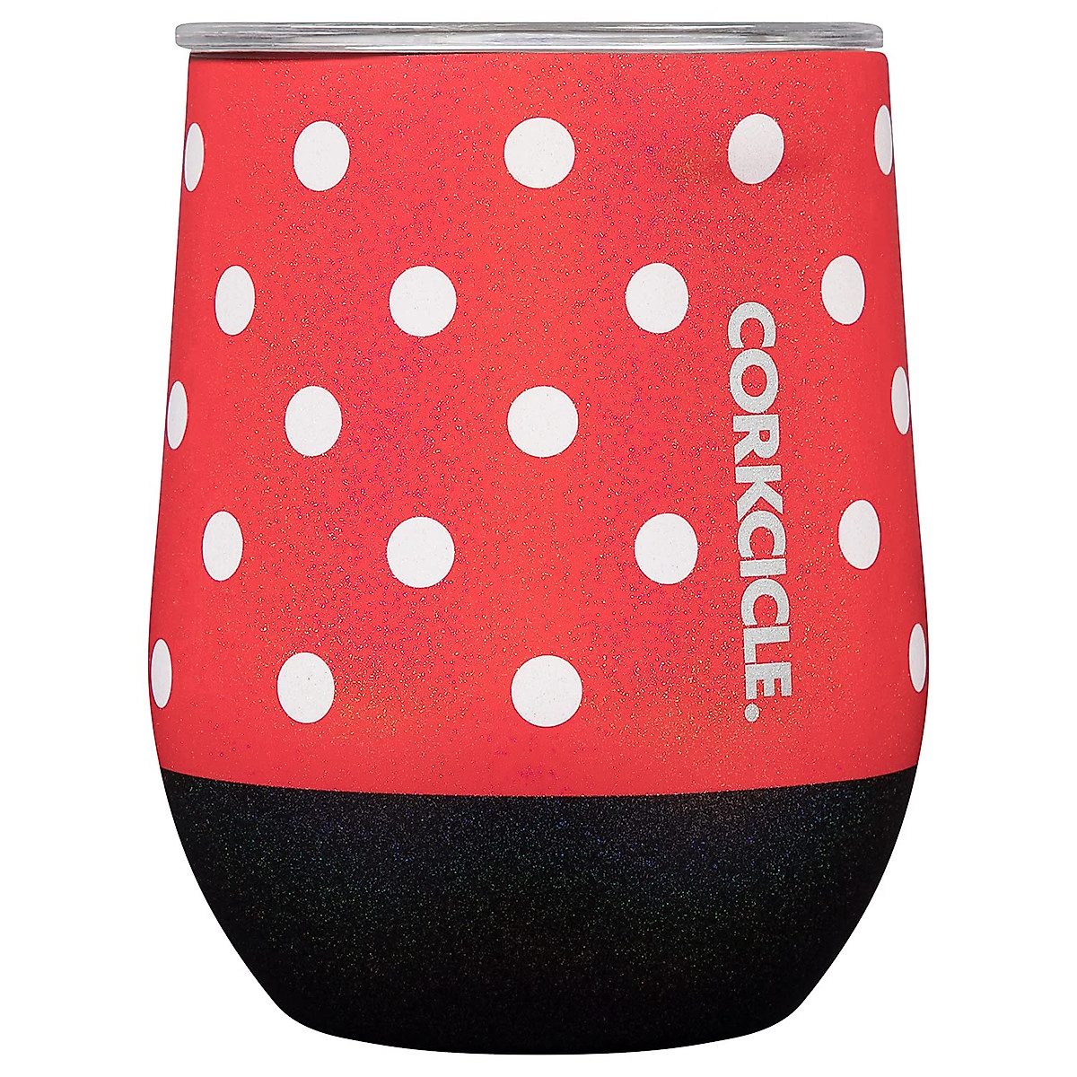 Corkcicle Disney Minnie Insulated Canteen Travel Water Bottle, Triple Insulated with Easy Grip, Keeps Beverages Cold for 25 Hours or Warm for 12 Hours, 16 oz, Polka Dot Red