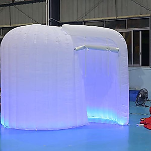 Color Inflatable LED Photography Wedding Photo Studio Snail Inflatable Photo Booth, Inflatable Tent, Indoor Outdoor LED Light Inflatable Photo Booth