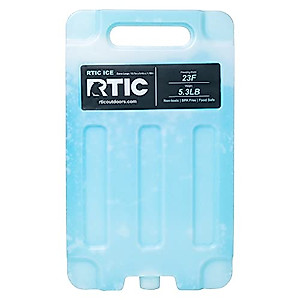 RTIC Refreezable Reusable Cooler Ice Packs Cold Ice Chest Pack Long-Lasting with Break-Resistant Design, for Food and Drink, Perfect for Travel and Storage, Small (2 Pack)