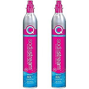 SodaStream CQC 60L Co2 Exchange Carbonator, Pack of 2, Plus $15 Amazon.com Gift Card with Exchange