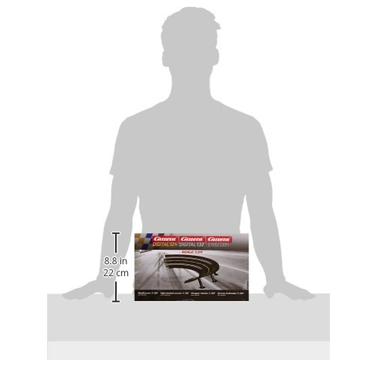 Carrera 20574 1/30 High Banked Curve 6-Piece Track Add-on Accessory Parts for Digital 124/132 and Evolution, Large