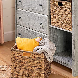 South Shore Cotton Candy 3-Drawer Dresser with Baskets-Seaside Pine