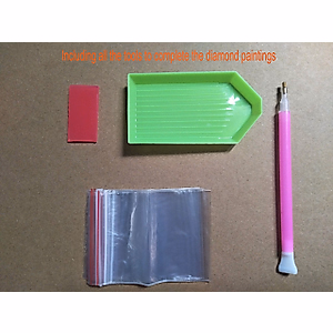 BOHADIY 5d Diamond Painting Kits for Adults Beginner Full Drill for Easy Kids Diamond Arts Crafts Paintings for Home, Office, Wall Decor 11.8×11.8 Inch Purple Rose