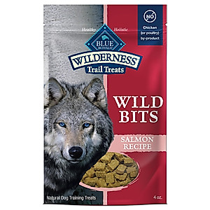 Blue Buffalo Wilderness Wild Bits Soft & Chewy Training Treats for Dogs, Grain-Free, Salmon Recipe, 4-oz. Bag