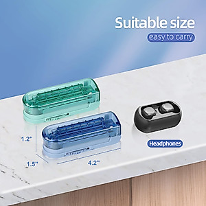 DUBSTAR Small Pill Case, Daily Pill Organizer Travel, Cute Pill Box Portable Pill Container for Purse Pocket, Compact Medicine Holder for Medication, Fish Oils, Vitamins, Supplements (White)