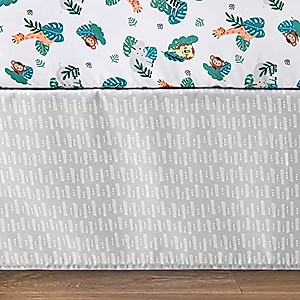 The Peanutshell Crib Bedding Set, Safari Animals, 3 Piece Crib Set