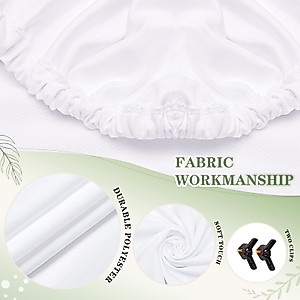 White Round Backdrop 6x6ft Circle Arch Stand Photo Photography Background Wall for Birthday Baby Shower Wedding Decorations