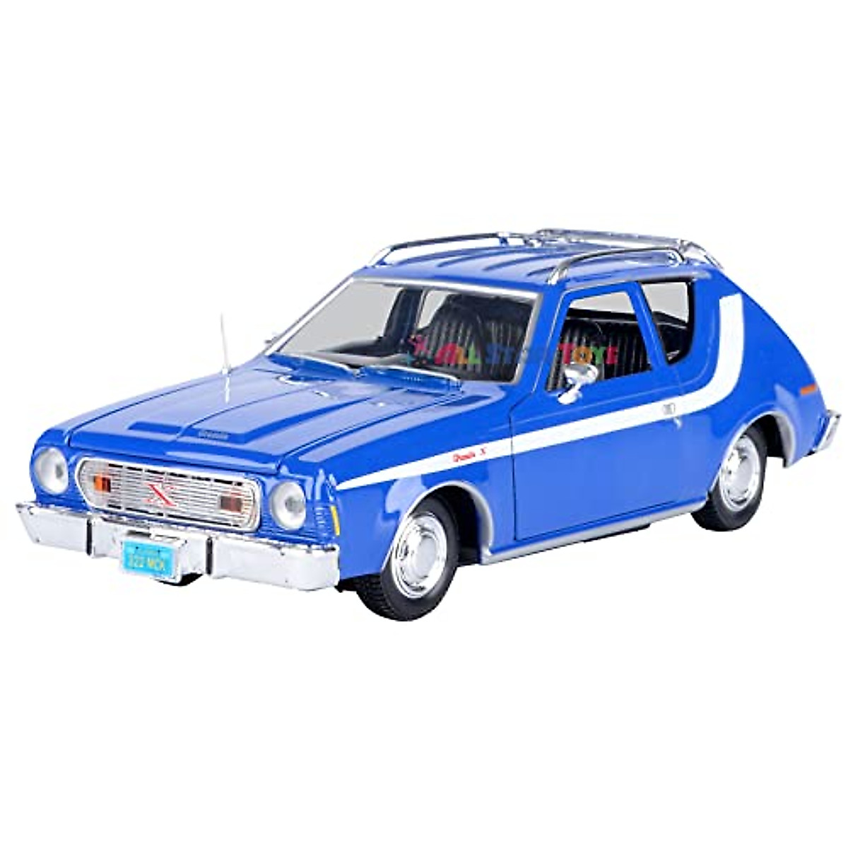 Motormax 1974 AMC Gremlin X 1:24 Scale Diecast Model Forgotten Classics Series 79045 Blue