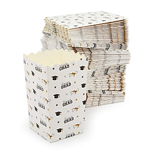 Small Popcorn Party Favor Boxes for 2023 Graduation Decor (3.3 x 5.5 In, 100 Pack)
