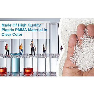 Hotwin Transparent 12-Hole Acrylic Acrylic Test Tube Rack for 10ML Test Tube (10ml(6 Sockets))