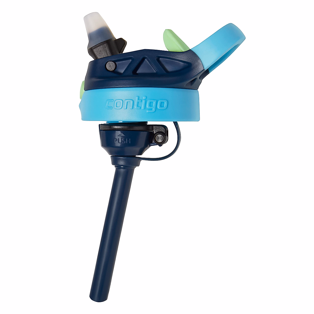 Contigo Kids Water Bottle with Redesigned AUTOSPOUT Straw, 14oz., 2 Pack, Blueberry and Blue Raspberry & Blueberry and Blue Raspberry with Cosmos