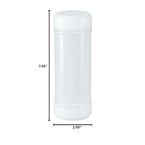 San Jamar Ez Kleen Plastic Sauce Bottle with Medium Valve for Thick Sauces and Relish, 16 Ounces, White