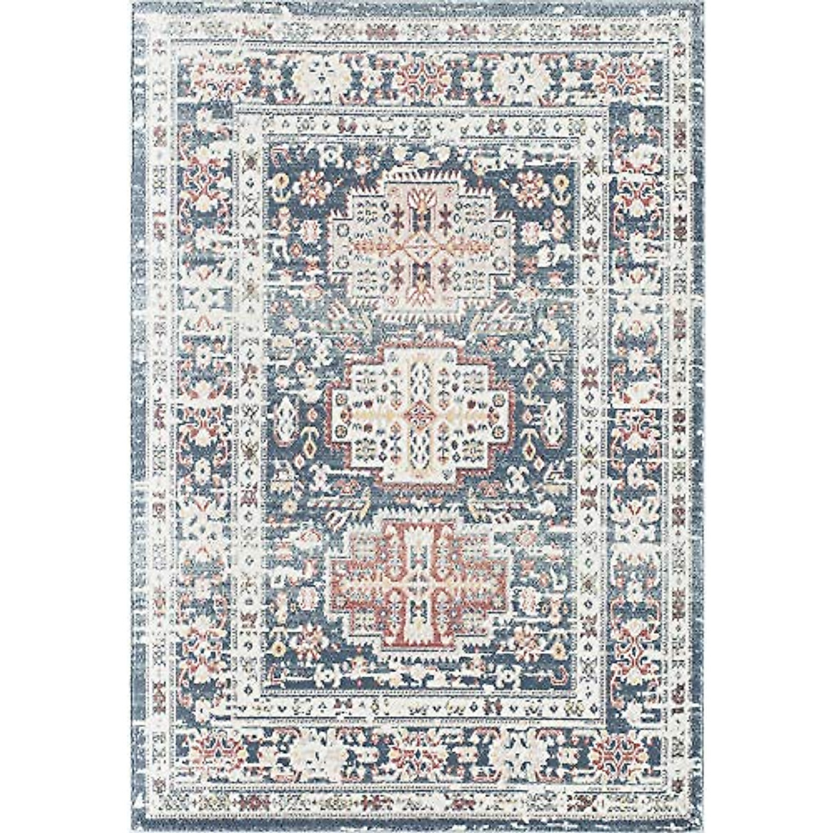 Rugs America Gallagher Collection GL55C Prussian Sundara Transitional Vintage Area Rug 8' x 10'
