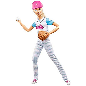 Barbie Ultra-Flexible Baseball Doll with Mitt