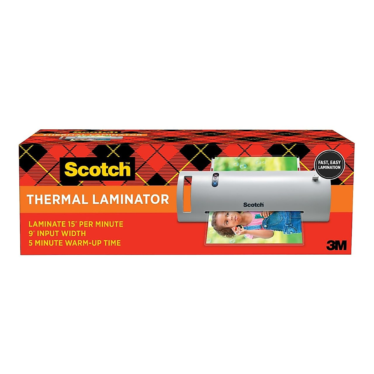 Scotch Thermal Laminator Combo Pack, Includes 20 Letter-Size Laminating Pouches, Holds Sheets up to 8.9" x 11(TL902VP)