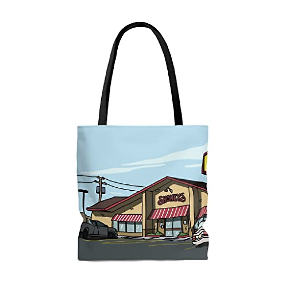Sho-neys Aesthetic Tote Bag for Women and Men Beach Bag Shopping Bags School Shoulder Bag Reusable Grocery Bags