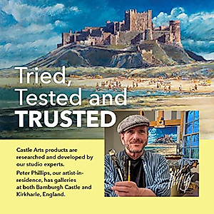 Castle Art Supplies 24 x 12ml Watercolor Paint Tube Set | Value for Adult Artists | Quality, Intense Colors | Just Squeeze the Tube, Mix with Water and Get Creative | In Delightful Presentation Box