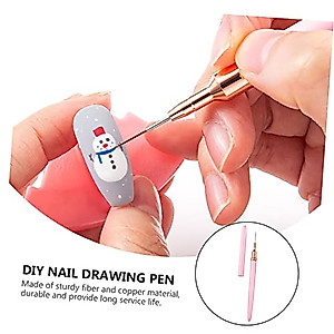 minkissy Nail Art Drawing Pen Brochas Para Uñas Acrilicas Nail Kit Gel Nails Gel Nail Art Polish Pens Professional Nail Art Pens Nail Liner Brush Nail Painting Tools Brush for Acrylic Nails