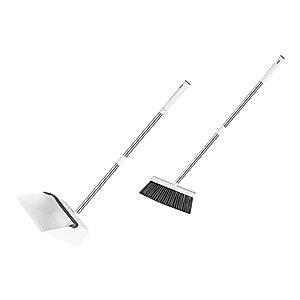 HOMOCONO 1 Set Broom Dustpan Kit Kitchen Brooms Escobas para Barrer Piso Broom and Dustpan Outdoor Dustpan Home Cleaning Dustpan Office Broom Standing Dustpan Handled Dustpan The Pet
