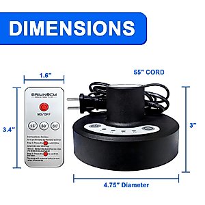 BAIMNOCM UV Light, UVC Lamp with E26 Base and Remote Control, UV-C Light Bulb 25 Watts Indoor Use, 1 Count
