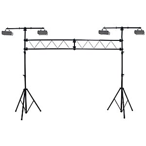 Harmony Audio HA-TRUSSKIT Pro Audio DJ 10 Foot Lighting Truss Package with (2) Tripod Stands