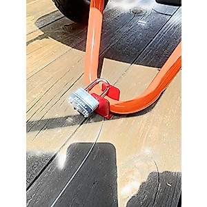 Jungle Jim's Jungle Boot to Secure Push and Some Commercial Mowers or Spreaders to Lawn and Landscape Trailer (Large)