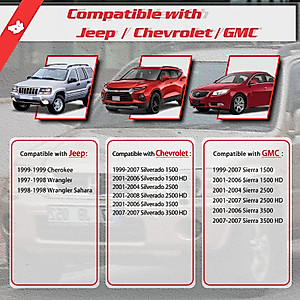 OTUAYAUTO 8PCS Tailgate Handle Clip, Lock Rod Clip Replacement for Chevy Silverado 99-09, GMC Sierra 99-09, Left and Right Side Replace OEM: 88981030, 88981031