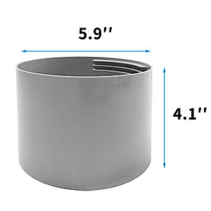 Qualward Air Conditioner Hose Extention Coupler 5.9 Inches, Portable AC Exhaust Vent Hose Connector Coupling Universal Fits Clockwise and Counter-Clockwise Thread Hose