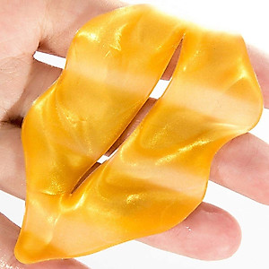 Theshiry 10 Pairs Collagen Crystal Eye Mask and 10 Pcs Collagen Crystal Lip Mask, Anti Aging Eye and Lip Mask, Collagen Crystal Mask Set (Gold)