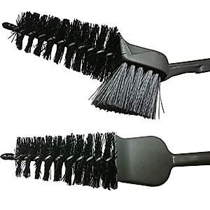 Coralpearl Alloy Wheel Cleaning Scrub Brush Wire Tire Rim Detailing Cleaner Tool With Bottle Brush,Scrubber and Scraper for Washing Car,Bicycle,Motorcycle,Auto