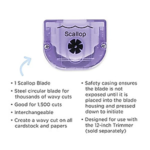 Creative Memories 12-inch Trimmer Scallop Blade