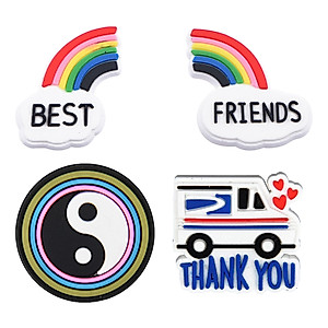 XQNB Lot of 25, 50, 100pcs Random Different Shoes Decoration Shoe Charms for Girls Boys Kids Men Women Party Birthday Gifts