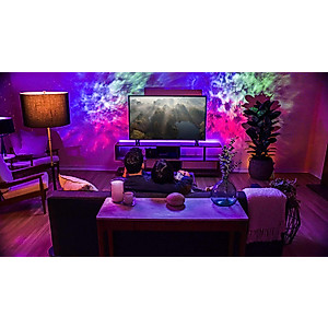 BlissLights Sky Lite 2.0 - RGB LED Laser Star Projector, Galaxy Lighting, Nebula Lamp (Green Stars, Smart App)