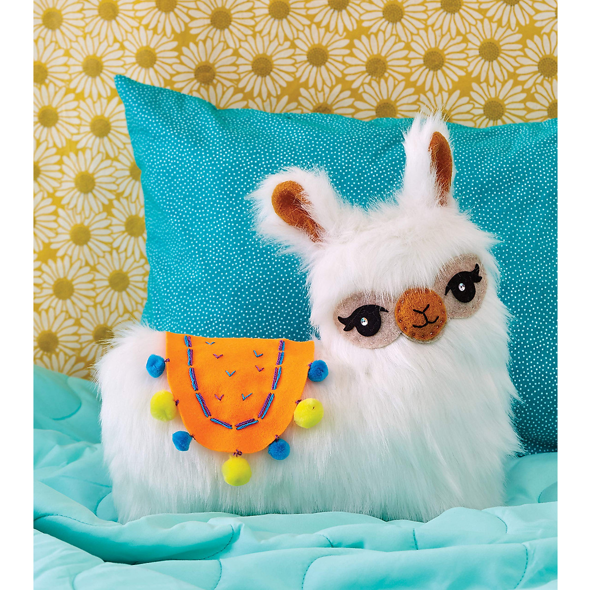 KLUTZ Sew Your Own Furry Llama Pillow Craft Kit Medium
