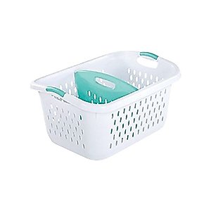4SGM Laundry Bskt 2.2BU Div Aqua St