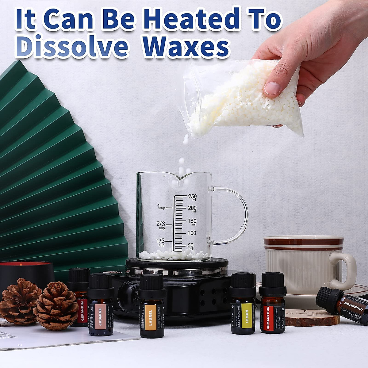 Multifunctional Electric Heating Plate for Melting Wax,Candle Making and More(Black)