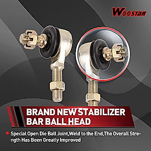 WOOSTAR 240mm Tie Rod End Replacement for 50cc 70cc 90cc 110cc 125cc 150cc 200cc 250cc ATV 4 Wheeler Quad